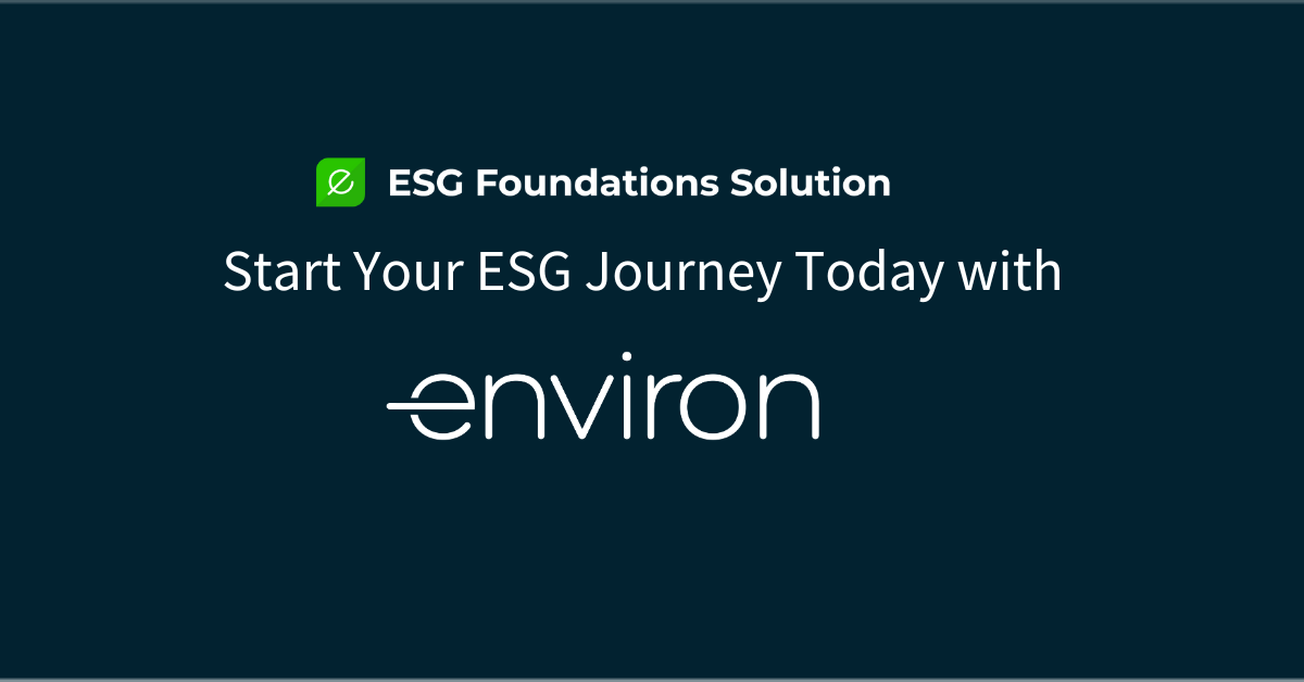 Environ Energy's ESG Foundations Solution